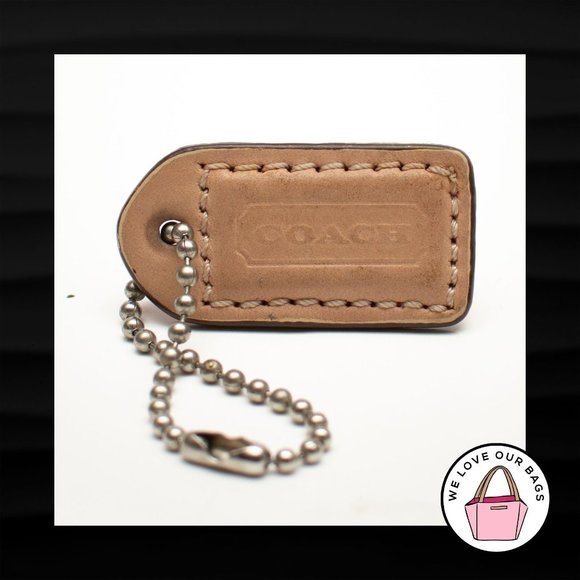 Coach | Accessories | 5 Small Coach Tan Pink Leather Key Fob Bag Charm ...
